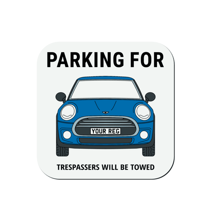 Mini Cooper Personalised Ceramic Mug & Coaster Gift Set - Vectario